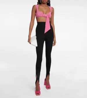 Attico Jersey Crop Top