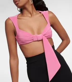 Attico Jersey Crop Top