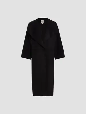 TOTEME Open-front Wool Coat - Black
