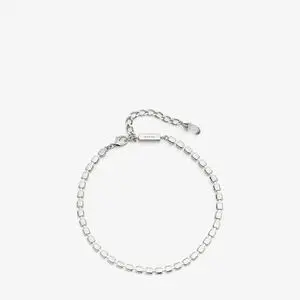 JIMMY CHOO Saeda Anklet - Silver/crystal
