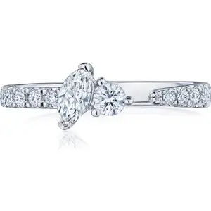 Kwiat Duet Diamond Open Ring - White Gold