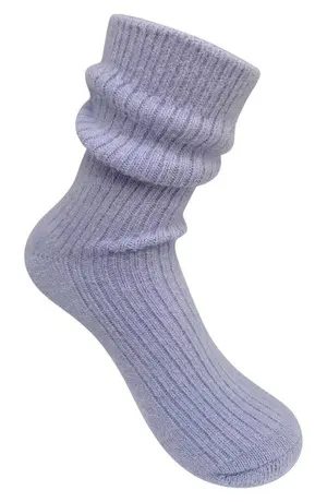 HIGH HEEL JUNGLE HIGH HEEL JUNGLE Cashmere Blend Crew Socks Lilac