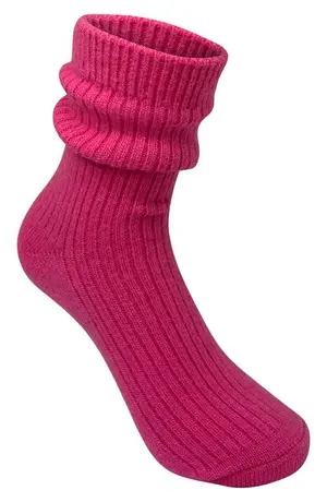 HIGH HEEL JUNGLE HIGH HEEL JUNGLE Cashmere Blend Crew Socks Pink