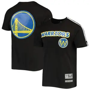 PRO STANDARD White Golden State Warriors Mesh Capsule Taping T-shirt