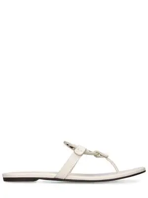 Tory Burch 10mm Miller Leather Sandals Ivory
