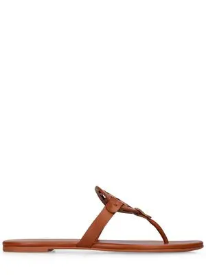 Tory Burch 10mm Miller Leather Sandals Light Brown