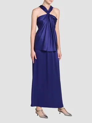 Giorgio Armani Silk Maxi Skirt - Amethyst