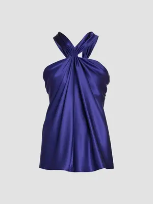 Giorgio Armani Halterneck Silk Blouse