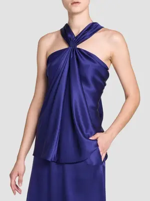 Giorgio Armani Halterneck Silk Blouse