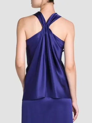 Giorgio Armani Halterneck Silk Blouse