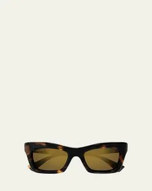 Gucci Logo Cat-eye Sunglasses - Havana
