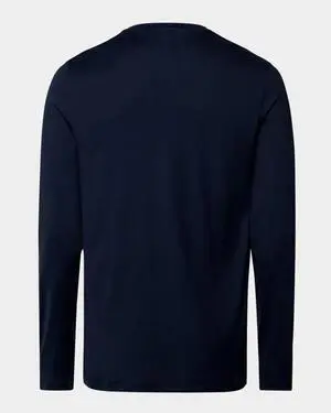 Hanro Apos;s Night & Day Long-sleeve Shirt - Deep Navy
