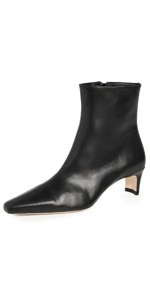 Staud Wally Ankle Boots - Black