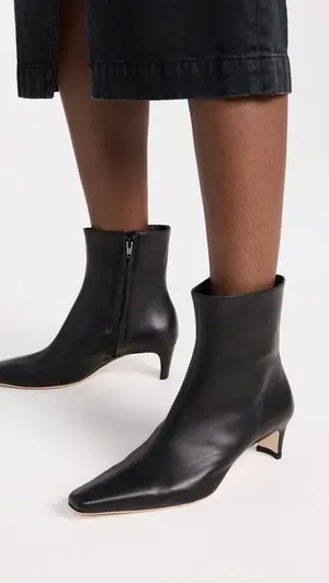 Staud Wally Ankle Boots - Black
