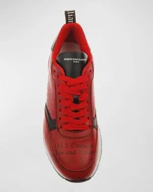 John Galliano Apos;s Gazette Logo Runner Sneakers