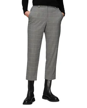 Whistles Lucie Check Cigarette Pants