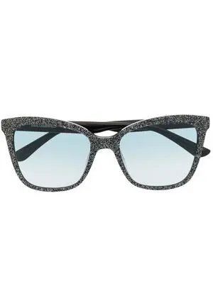 Karl Lagerfeld Glitter Cat-eye Sunglasses - Black
