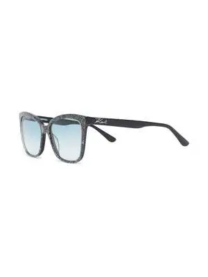 Karl Lagerfeld Glitter Cat-eye Sunglasses