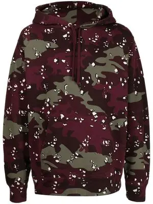 Maison Kitsuné Camouflage Hoodie - Red