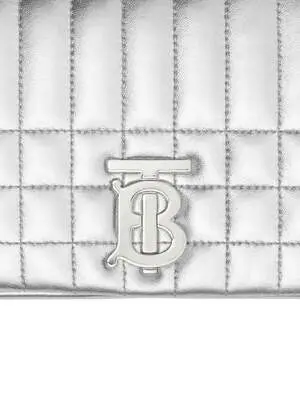 Burberry Lola Quilted Metallic Leather Bag