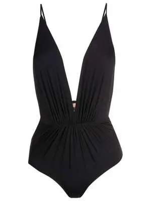 CLUBE BOSSA Gathered Swimsuit - Black