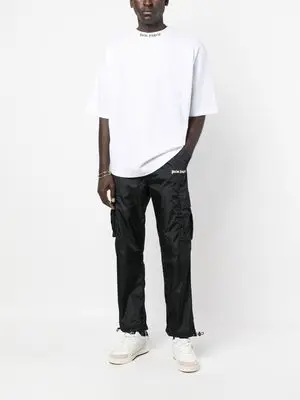 Palm Angels Logo-print Cargo Pants - Black Black