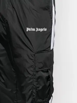 Palm Angels Logo-print Cargo Pants - Black Black