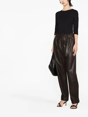 Vince Fine-ribbed Top - Black