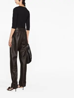 Vince Fine-ribbed Top - Black