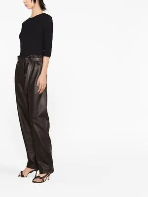 Vince Fine-ribbed Top - Black