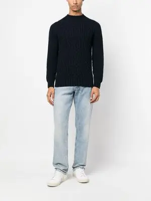 DRUMOHR Cable-knit Crew-neck Jumper