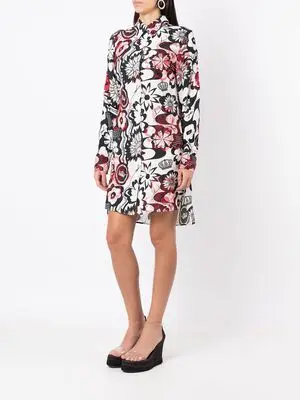 AMIR SLAMA Floral-print Beach Cover-up