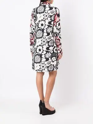 AMIR SLAMA Floral-print Beach Cover-up