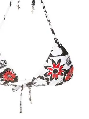 AMIR SLAMA Floral-print Bikini Set - Multicolour
