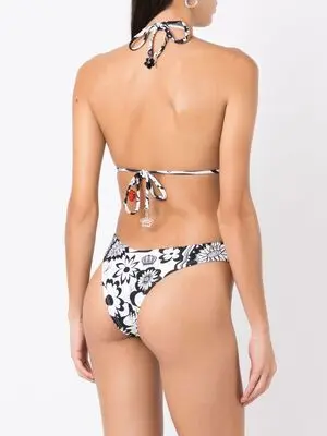 AMIR SLAMA Floral-print Bikini Set