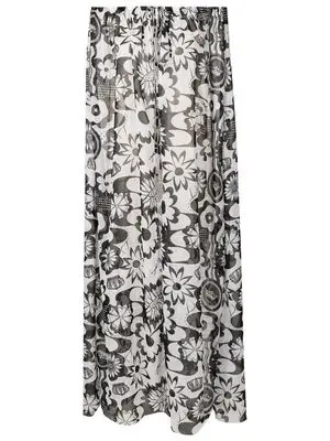 AMIR SLAMA Floral-print Beach Dress