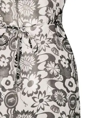 AMIR SLAMA Floral-print Beach Dress