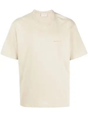 Buscemi Metal-logo Cotton T-shirt - Brown
