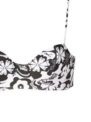 AMIR SLAMA Floral-print Bikini Set