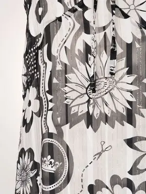 AMIR SLAMA Floral-print Halterneck Beach Dress