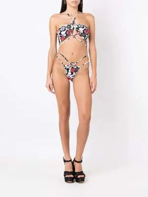 AMIR SLAMA Floral-print Bikini Set