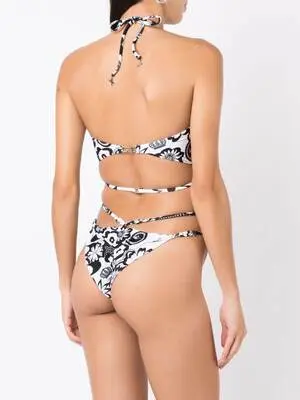 AMIR SLAMA Floral-print Bikini Set
