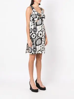 AMIR SLAMA Floral-print Mini Dress