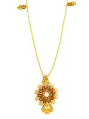 AMIR SLAMA Beaded Necklace - Yellow