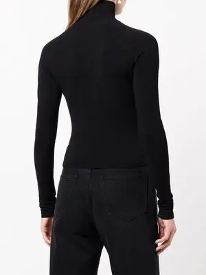 Alexander Wang Roll Neck Embossed-logo Jumper
