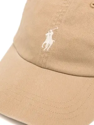 Polo Ralph Lauren Embroidered Logo Cotton Cap - Brown