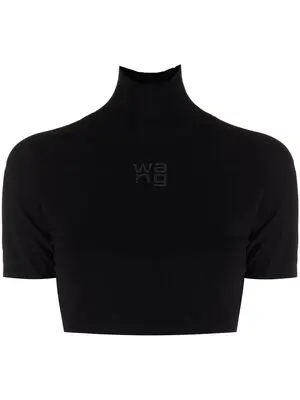 Alexander Wang High-neck Logo-embossed Jumper