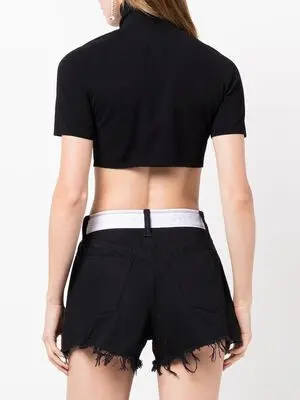 Alexander Wang High-neck Logo-embossed Jumper