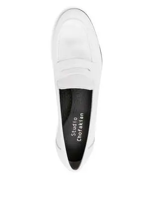 STUDIO CHOFAKIAN 121 Penny Loafers - White
