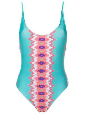 BRIGITTE Printed Swimsuit - Blue